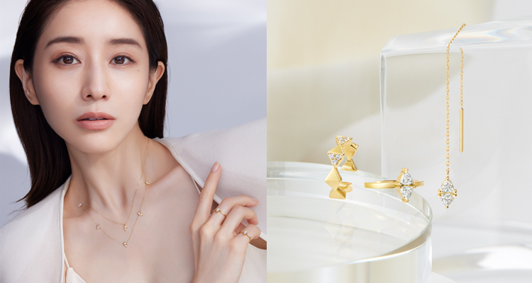 日系輕奢珠寶Ahkah推聖誕新款：1.48克拉鑽石耳環閃耀奪目，絕美三角形切割設計，瞬間成為派對焦點！ | Bella.tw儂儂