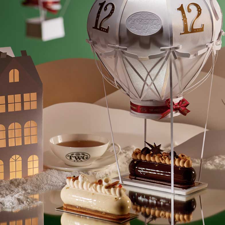 奢華聖誕盛宴！TWG Tea 2024聖誕茗茶套餐、限定馬卡龍與木柴蛋糕全新登場 | Bella.tw儂儂