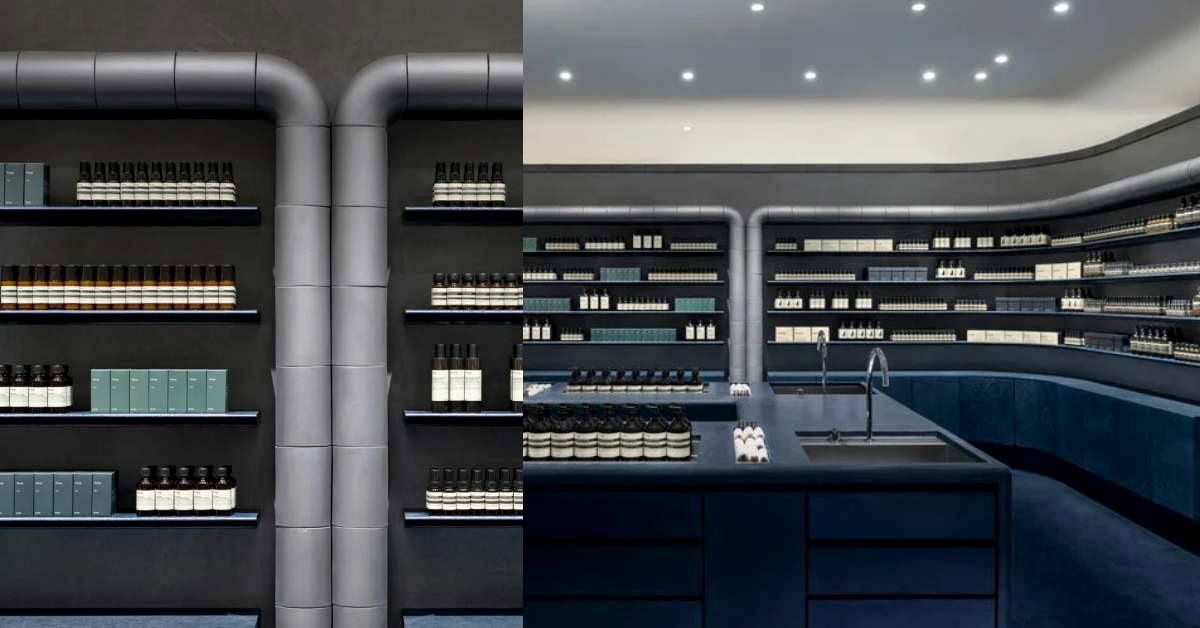 Aesop 告別溫暖的橘紅色調？日本這間全新概念店：揉入「銀灰」與「深藍」，走進後湧上安定感 | Bella.tw儂儂