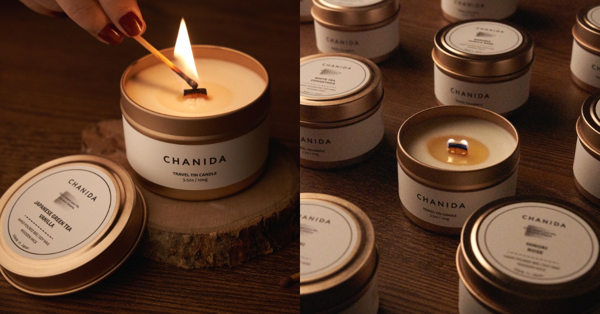 散發日式迷人香味！CHANIDA打造空間儀式感，推「旅行錫罐蠟燭」三種層次味道，打造專屬行走香氣！ | Bella.tw儂儂