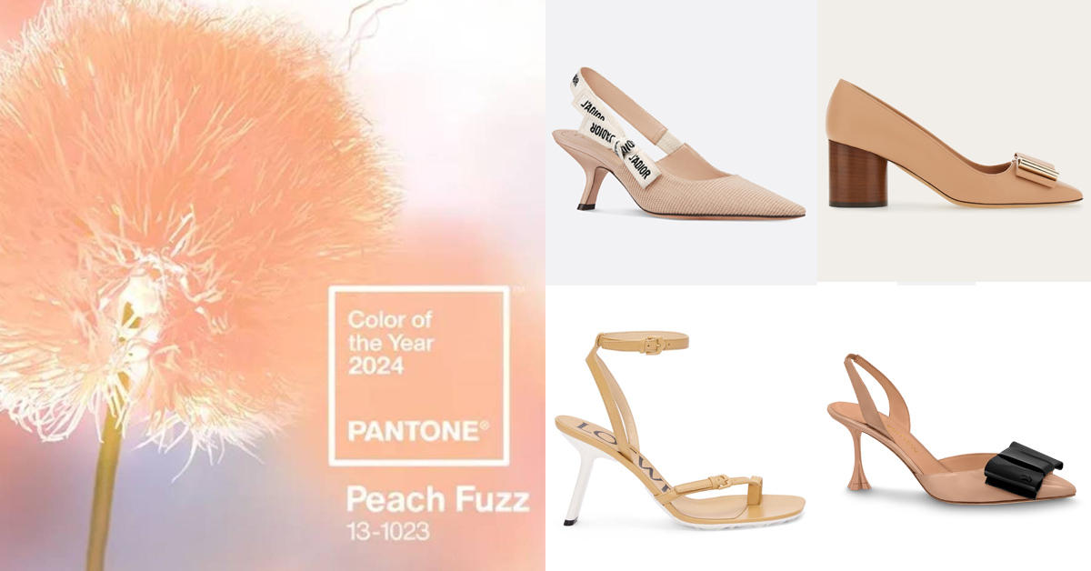 2024「Pantone 柔和桃」8款精品鞋推薦！Gucci水晶華麗點綴、香奈兒撞色最經典、BV鞋跟好特別！ | Bella.tw儂儂