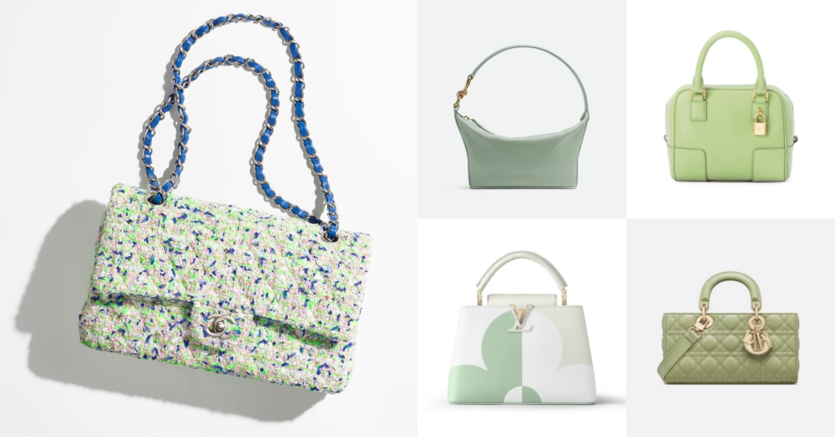 2023春夏「精品綠色包」推薦10款！Hermès把綠絲巾變包，BV、Celine鼠尾草綠正當紅！ | Bella.tw儂儂