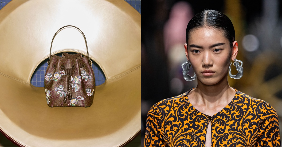 個人主義聲勢看漲！ETRO極繁風格成春夏時髦寵兒，4大亮點解析：春夏系列融合地中海風光、百搭Vela Bag、經典Arnica回歸 | Bella.tw儂儂