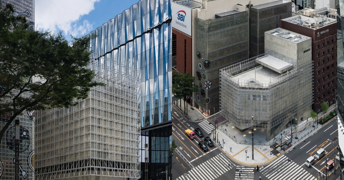 東京銀座地標性建築「Ginza Sony Park」改造回歸！刻意降低高度、極簡清水混凝土，預計 2025 年開幕 | Bella.tw儂儂