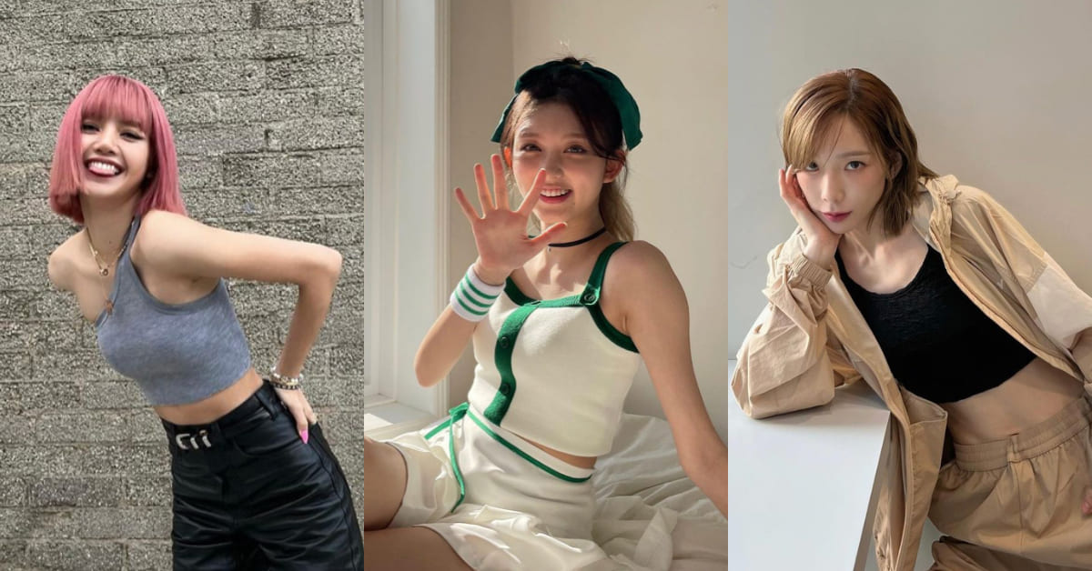 掌握背心穿搭Top6！BLACKPINK Lisa削肩背心襯托鎖骨、少女時代太妍慵懶運動風凸顯性感小蠻腰 | Bella.tw儂儂