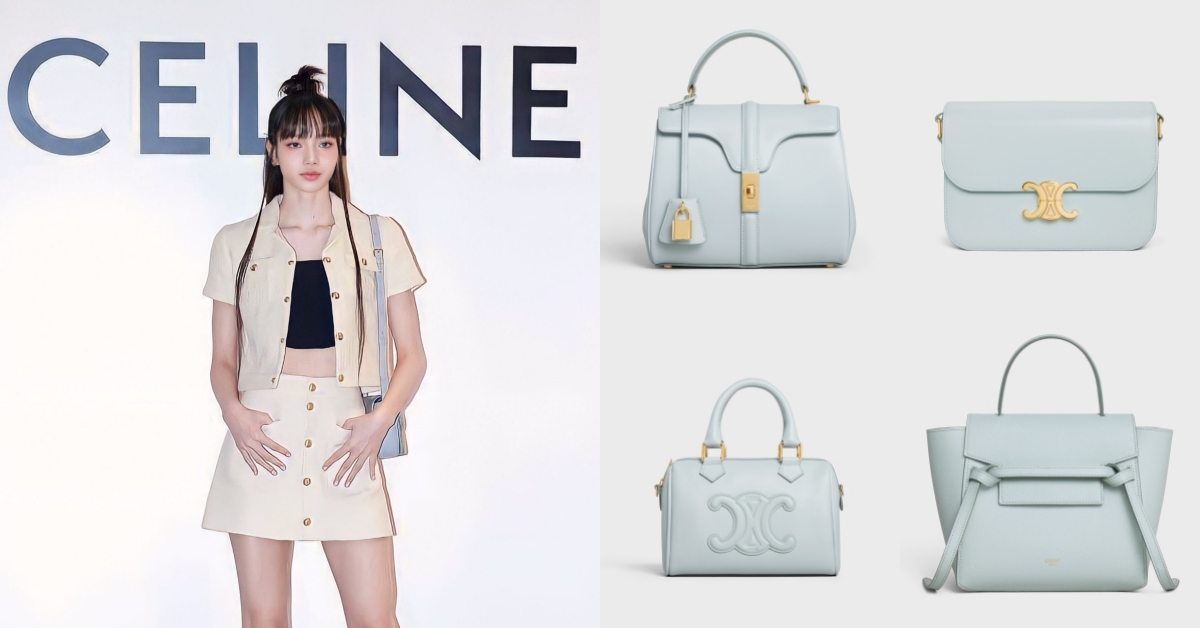 Celine「寶寶藍包」BLACKPINK Lisa搶先秀！ 2023春夏包款推薦Top7，「Triomphe」甜酷女孩必收、「16」包粉嫩色可愛程度+100！ | Bella.tw儂儂